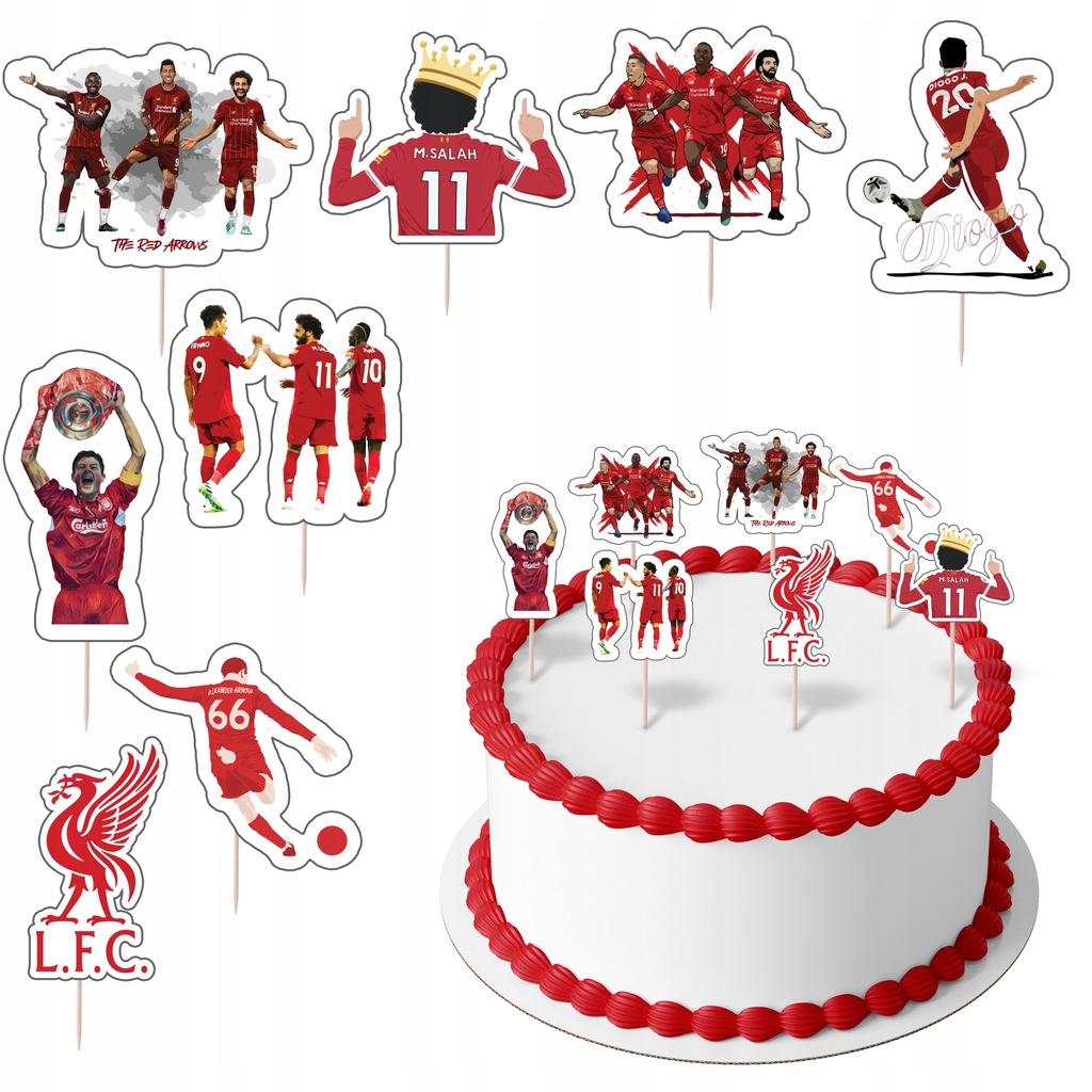 TOPPER NA TORT POSTACIE Z FC LIVERPOOL 8SZT - 12697930475 - oficjalne ...