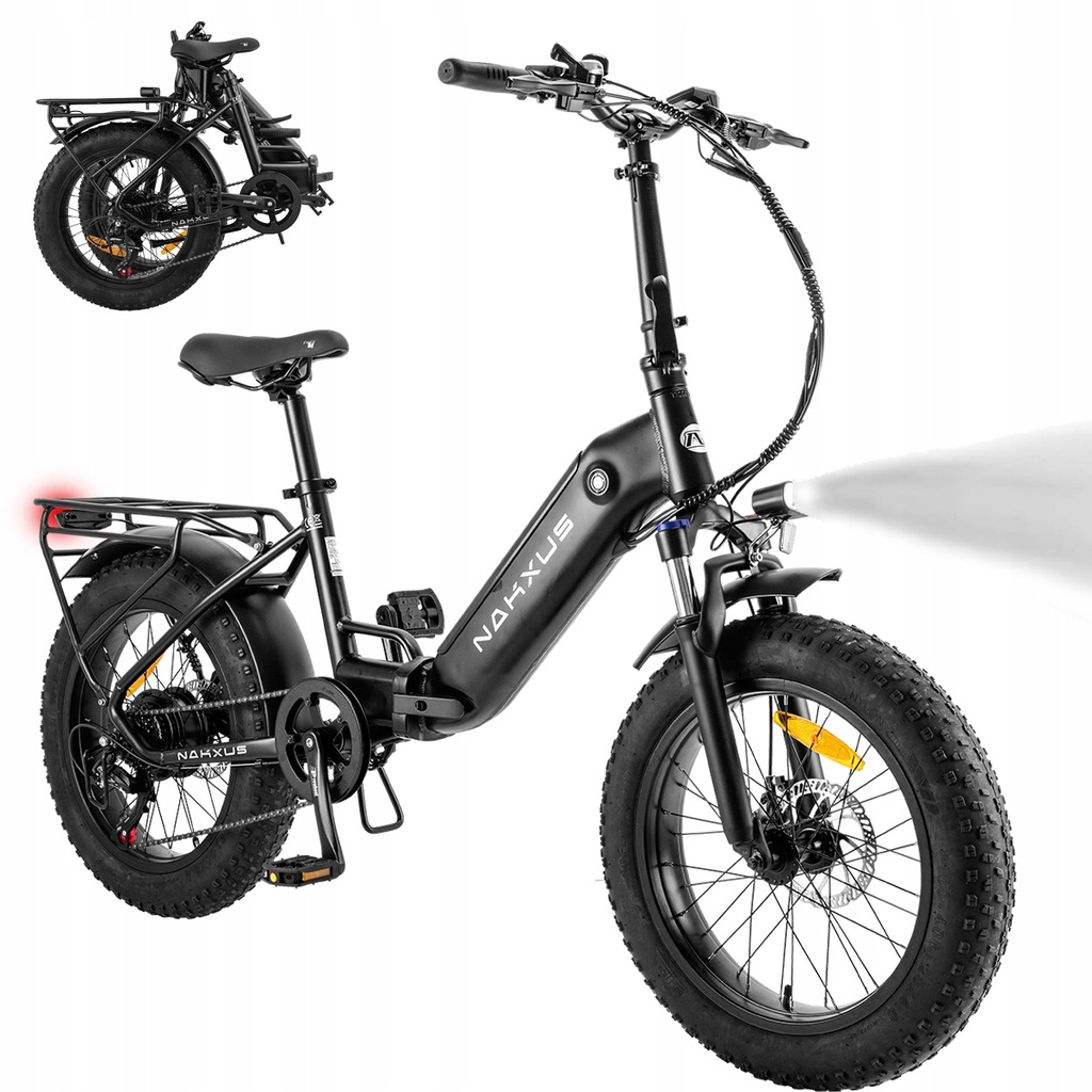 Składany Rower elektryczny NAKXUS 36V 14.5AH 250W 20" MTB E-Bike - 16416278564 - oficjalne ...