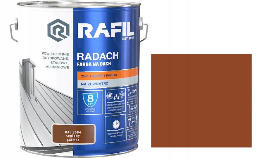 RADACH FARBA NA DACH CEGLANY RAL8004 5L - 11902472040 - oficjalne ...