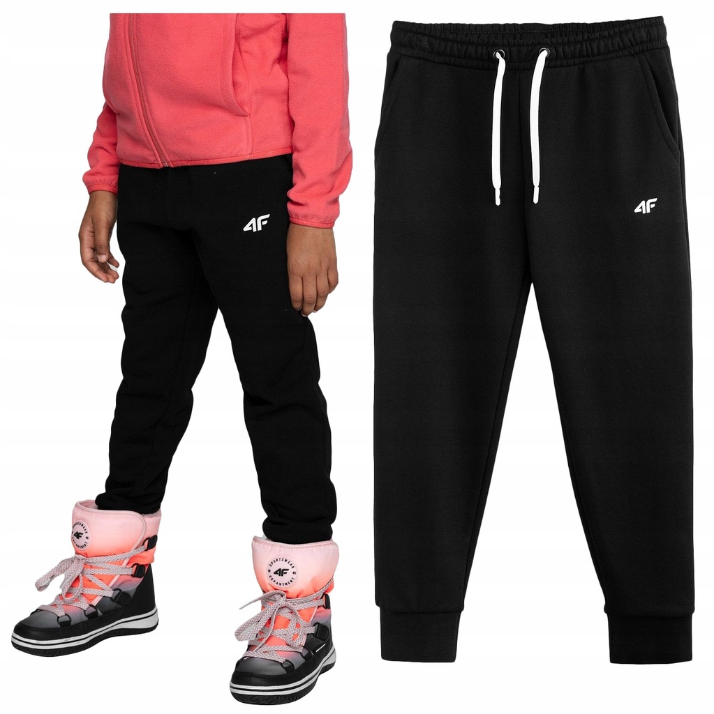 SPODNIE DRESOWE dla dzieci 4F dresy JSPDD001B 122 - 11654955218 ...
