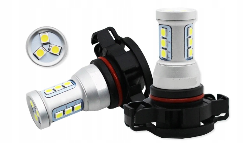 LED Żarówka PS24W H16 Diody 3030 12 LED SMD DRL - 8900436475 ...