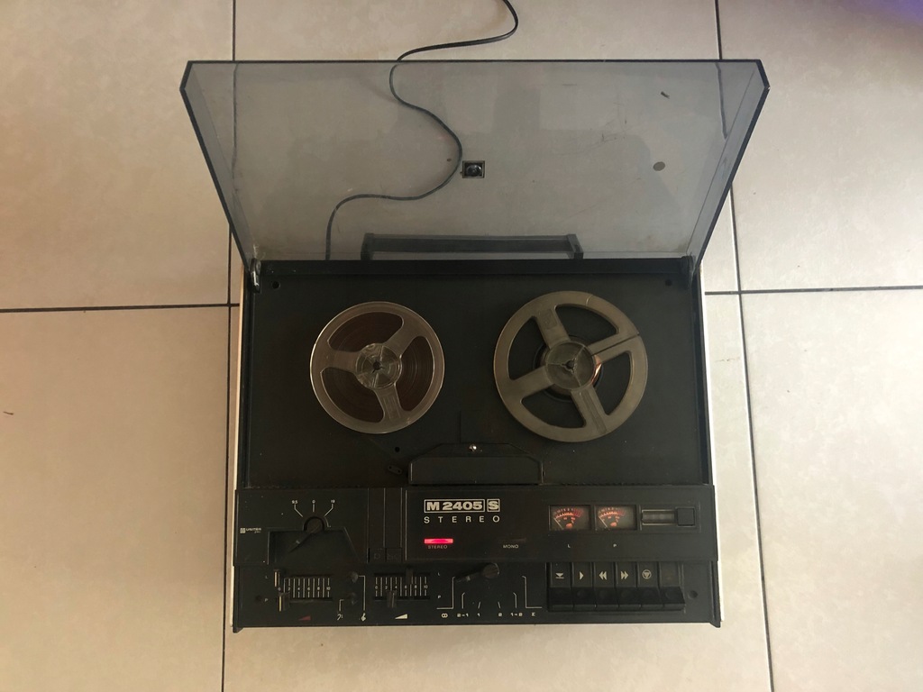 Magnetofon szpulowy Unitra M 2405 S Sprawny - 12536922646 - oficjalne archiwum Allegro