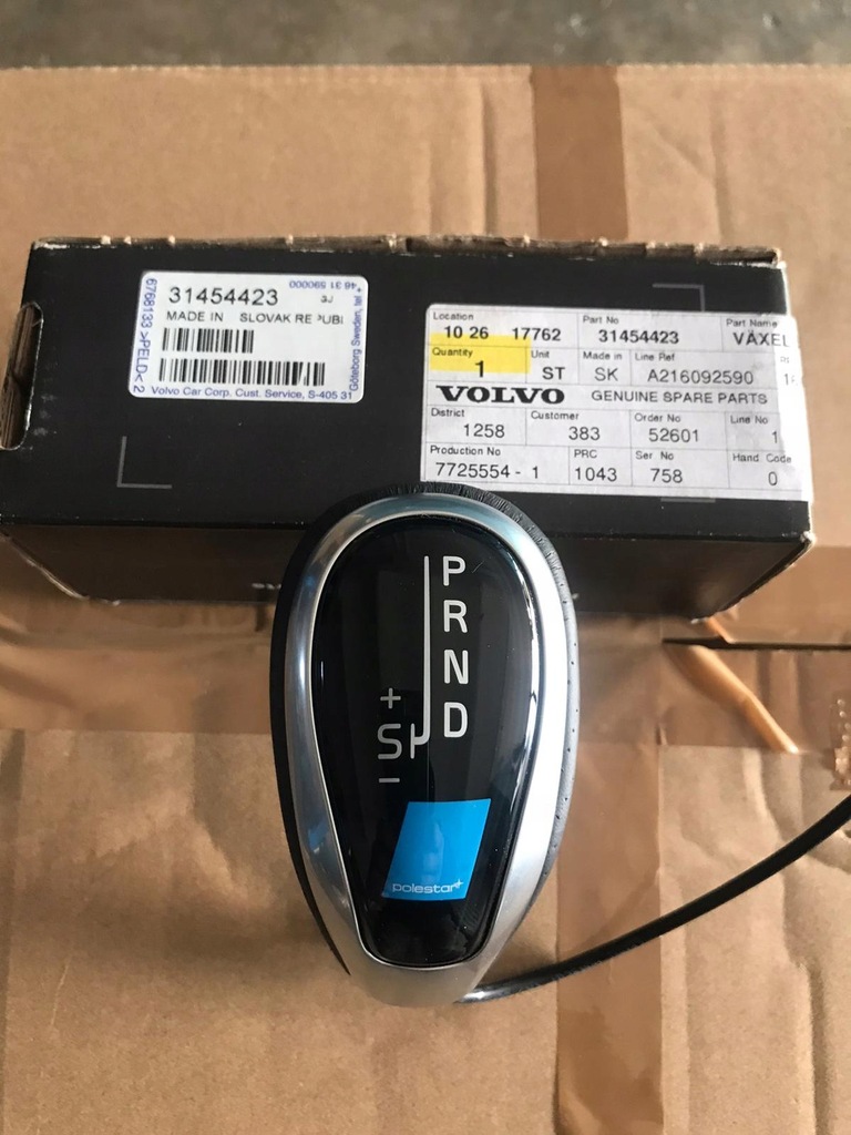 GAŁKA ZMIANY BIEGÓW VOLVO S60 POLESTAR 31454423 - 13285792793 ...