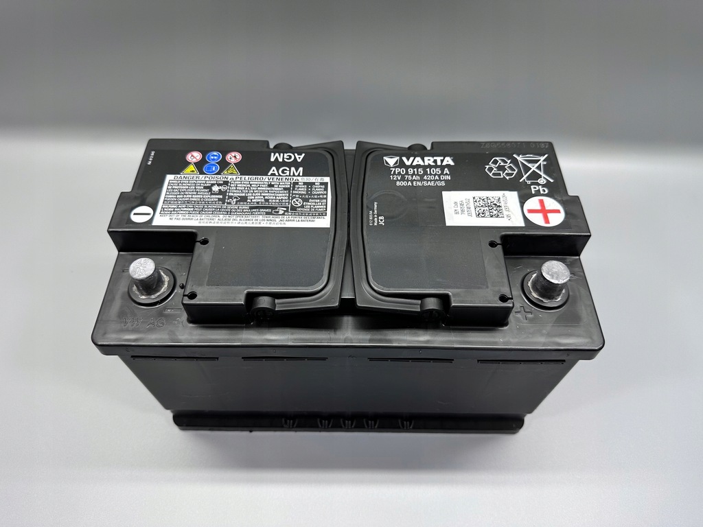 AUDI A4 A5 AKUMULATOR AGM 75AH 420A 7P0915105A - 14299764878 ...