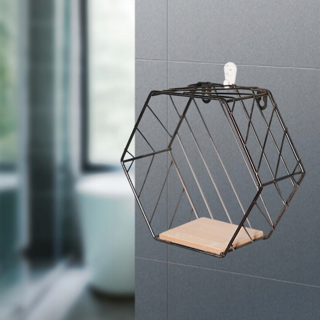 Wall Rack Iron Nordic Creative Decorative Wall Shelf Home Small Black ...