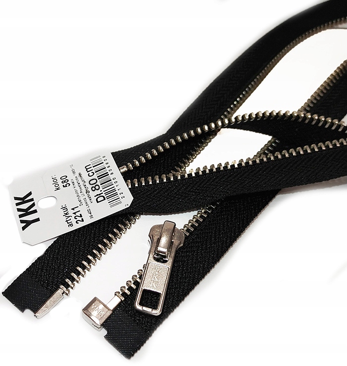 Ekspres rozdzielczy metal 5 czarny 80cm YKK mocne - 10984003249 - oficjalne archiwum Allegro