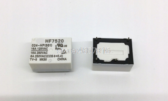 10 sztuk/partia HF7520-024-HP przekaźnik 24VDC 4-p - 13272213269 ...