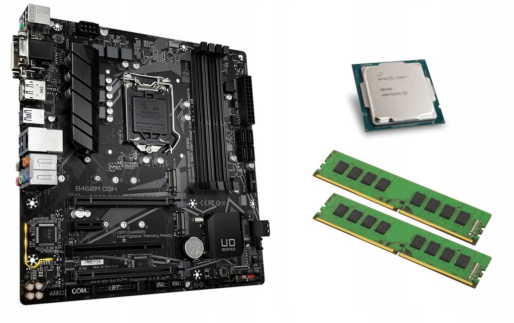 PŁYTA GŁÓWNA GIGABYTE B460M D3H + I3-10100F + 16GB - 10849611508 ...
