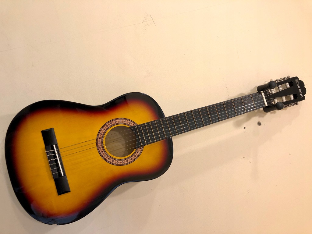 SUZUKI SCG-2 Gitara KLASYCZNA 1/2 pokrowiec OKAZJA - 13181145976 ...