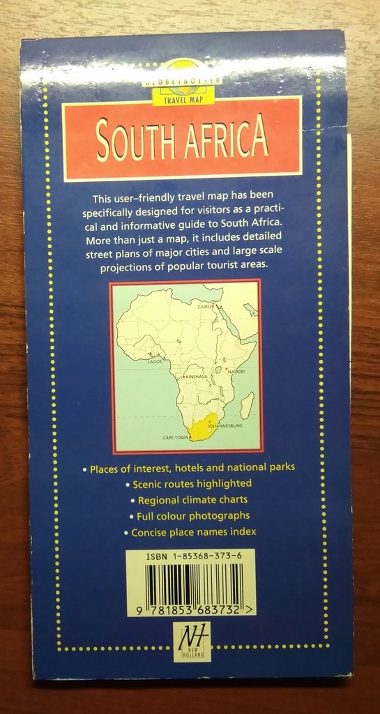 Afryka Południowa RPA mapa plany miast South Afric - 12343179932 ...