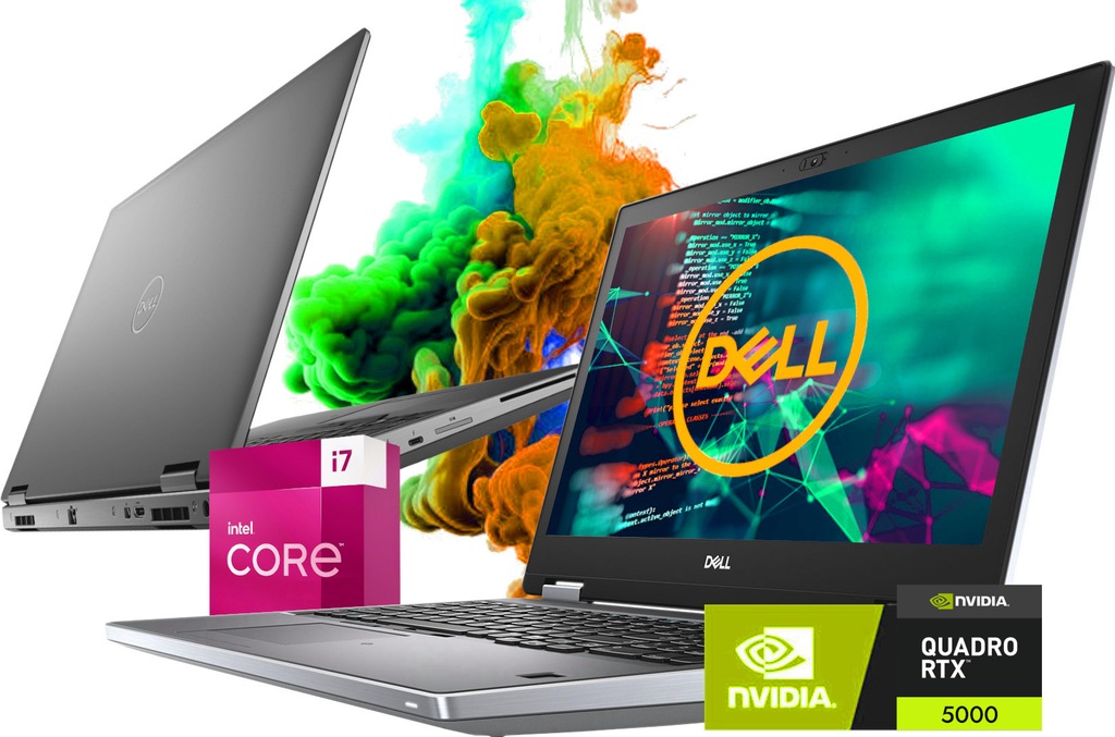 DELL PRECISION 7550 i7-10850H 8/500NVMe 100% DCI-P3 500 Nits RTX 5000 ...