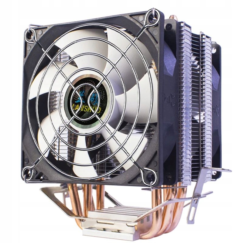 2 Fan No LED 3PIN LGA2011 X79 X99 RGB LED CPU Cooler 4 Copper Heatpipe ...
