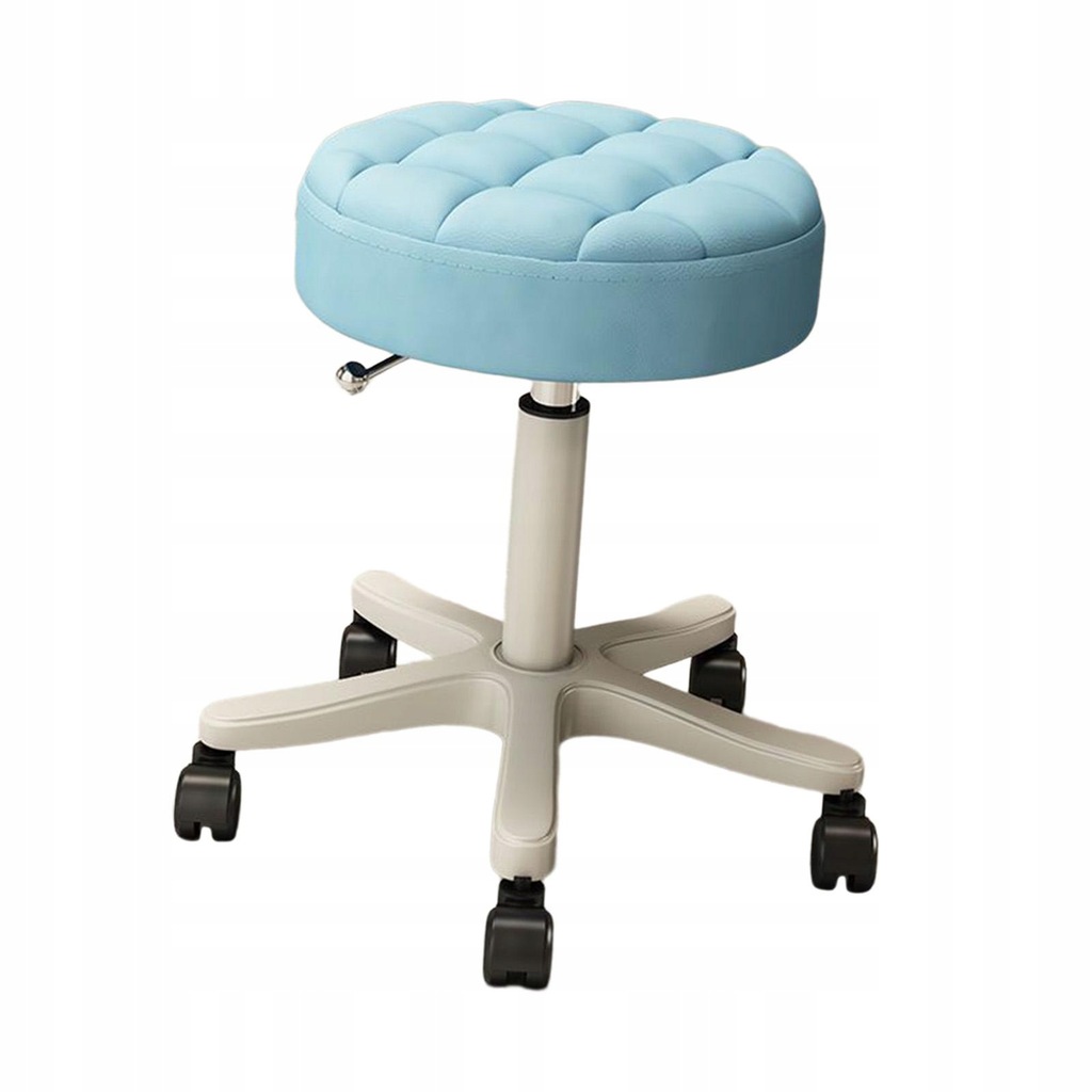 Rolling Stools PU Leather Round Rolling Stool blue - 13916496187 ...