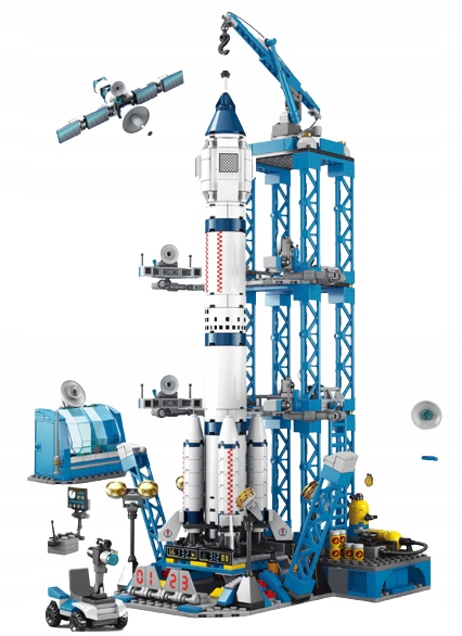 KLOCKI KOSMOS RAKIETA KOSMICZNA LEGO KOSMONAUTA - 12913002629 ...