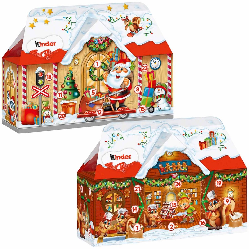 Kinder Kalendarz Adwentowy 3D Duży Domek 234g - 14551523431 - oficjalne archiwum Allegro