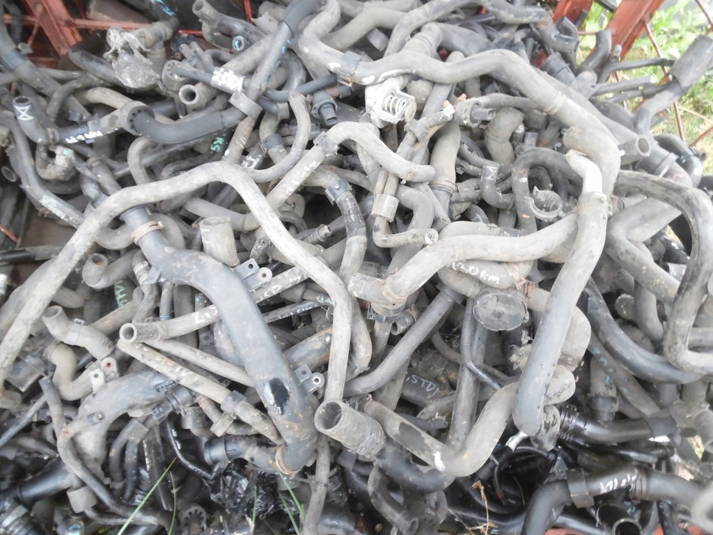 VW T5 2.5 TDI PRZEWODY UKŁADU CHŁODZENIA SILNIKA - 12495651117 ...