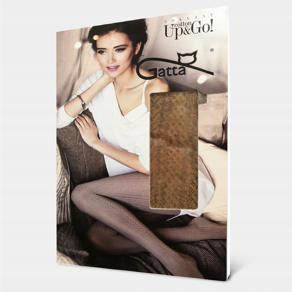Gatta UP&GO! Rajstopy wzorzyste,wz.13,Frappe,2 - 8973351154 - oficjalne archiwum Allegro