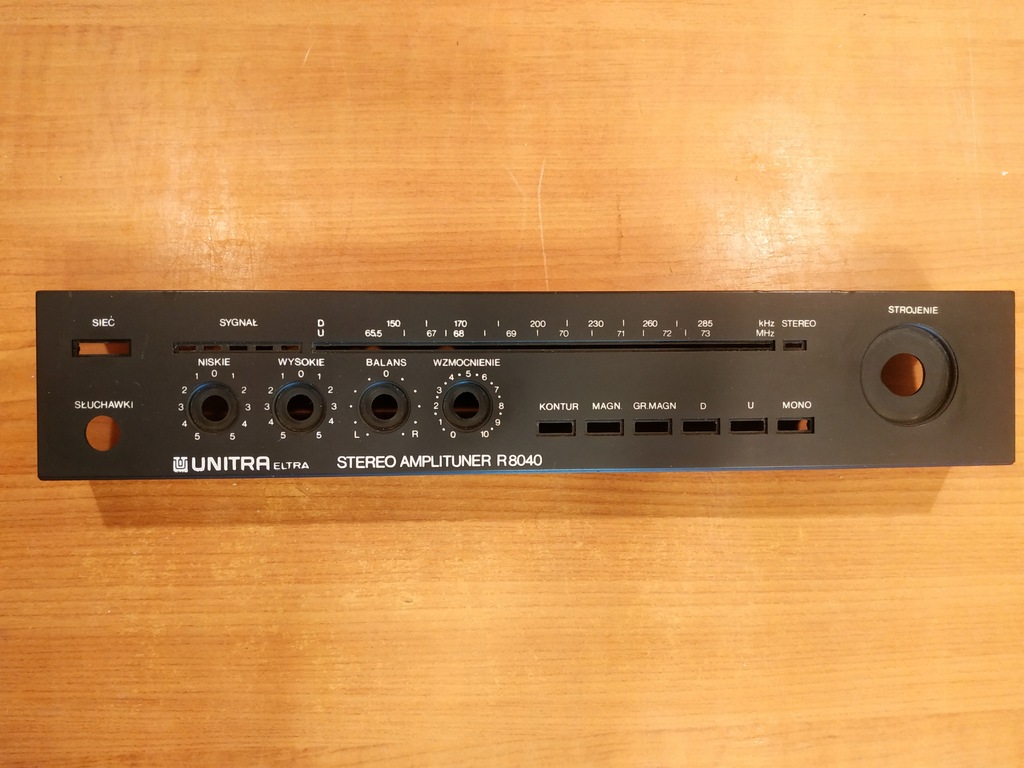UNITRA amplituner R 8040 panel przedni czołówka - 13640957414 ...