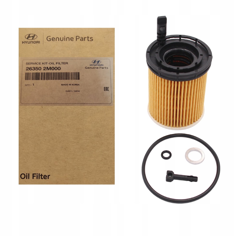 Hyundai Kia filtr oleju 26350 2M000 ORYGINAŁ - 11873761826 - oficjalne ...