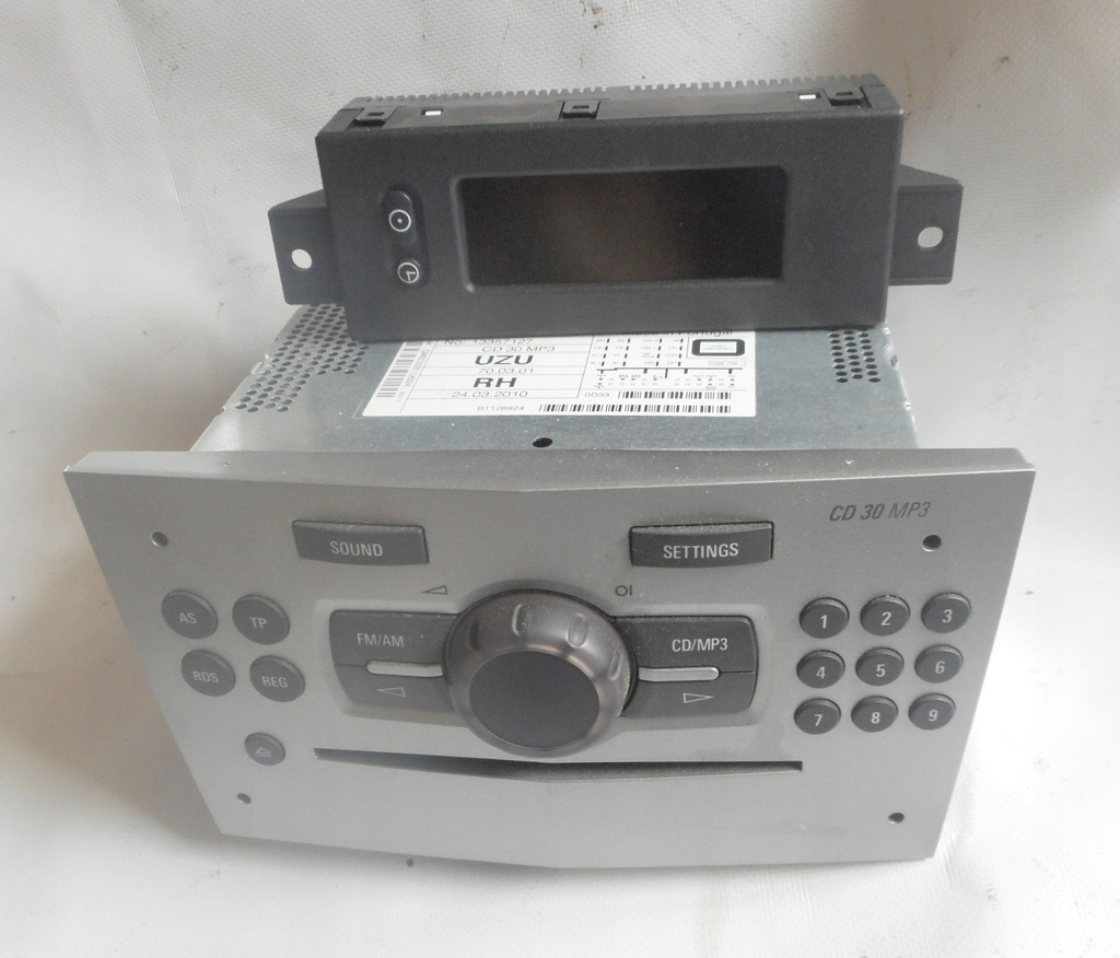 OPEL CORSA D 11r RADIO CD MP3 WYŚWIETLACZ - 12352378644 - oficjalne archiwum Allegro