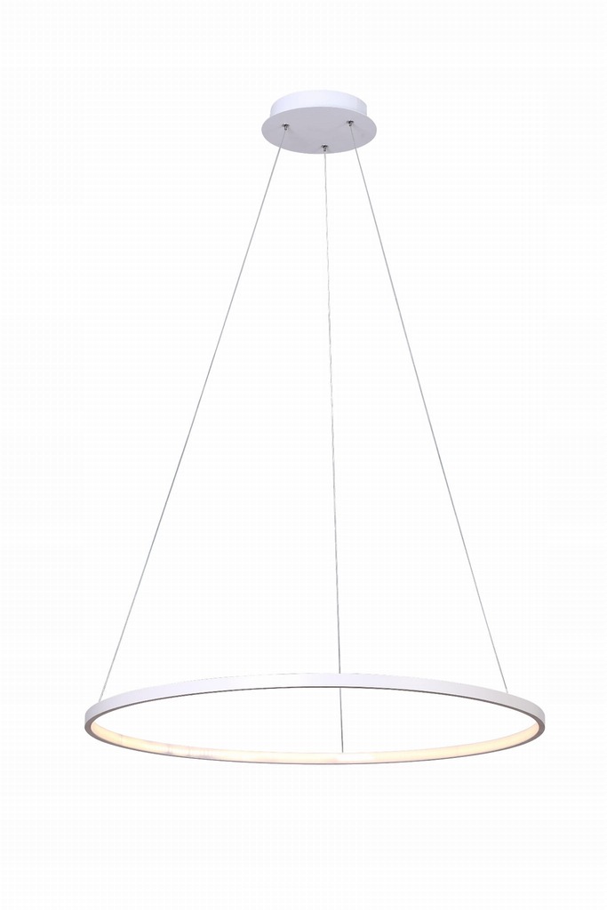 Lampa wisząca RING LED okrąg 20W żyrandol 40cm - 12422642021 ...