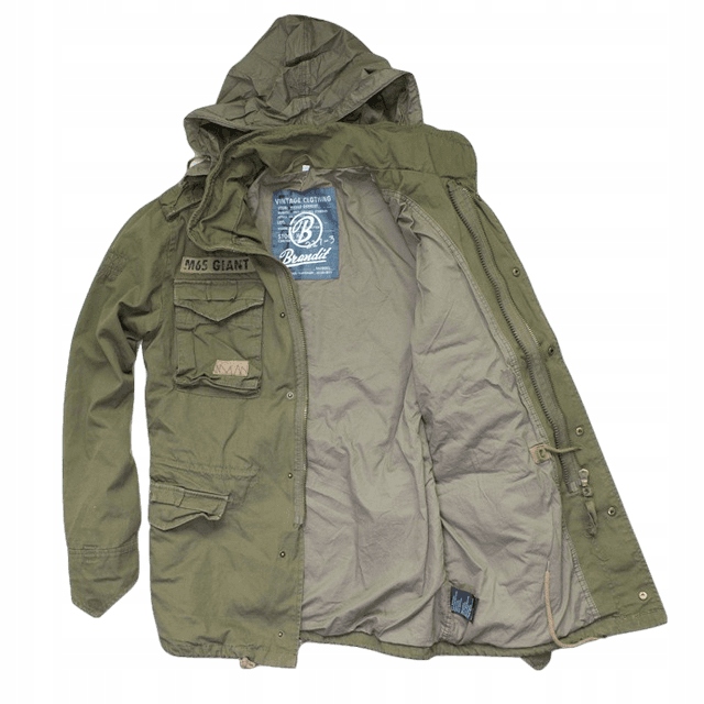 BRANDIT M65 GIANT OLIVE KURTKA WIETNAM ARMY S - 12259975509 - oficjalne archiwum Allegro