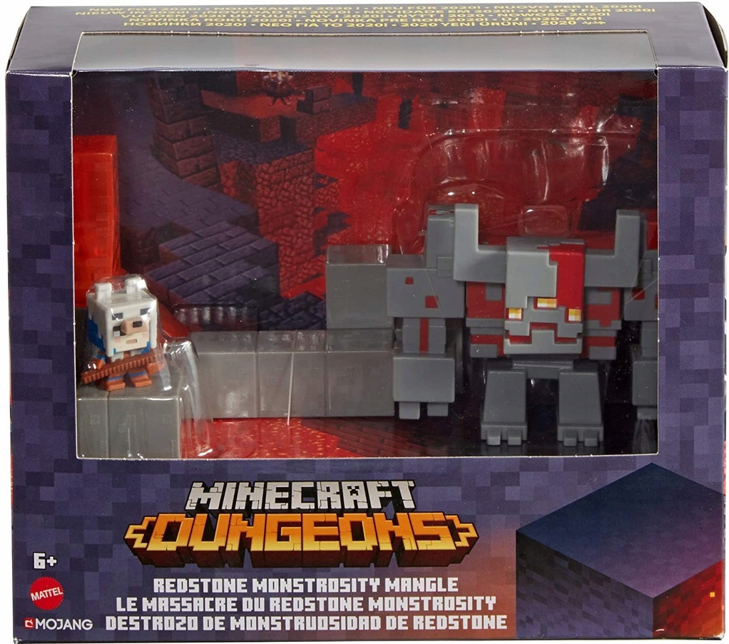 MINECRAFT DUNGEONS FIGURKI ZESTAW REDSTONE MATTEL - 12506880903 ...