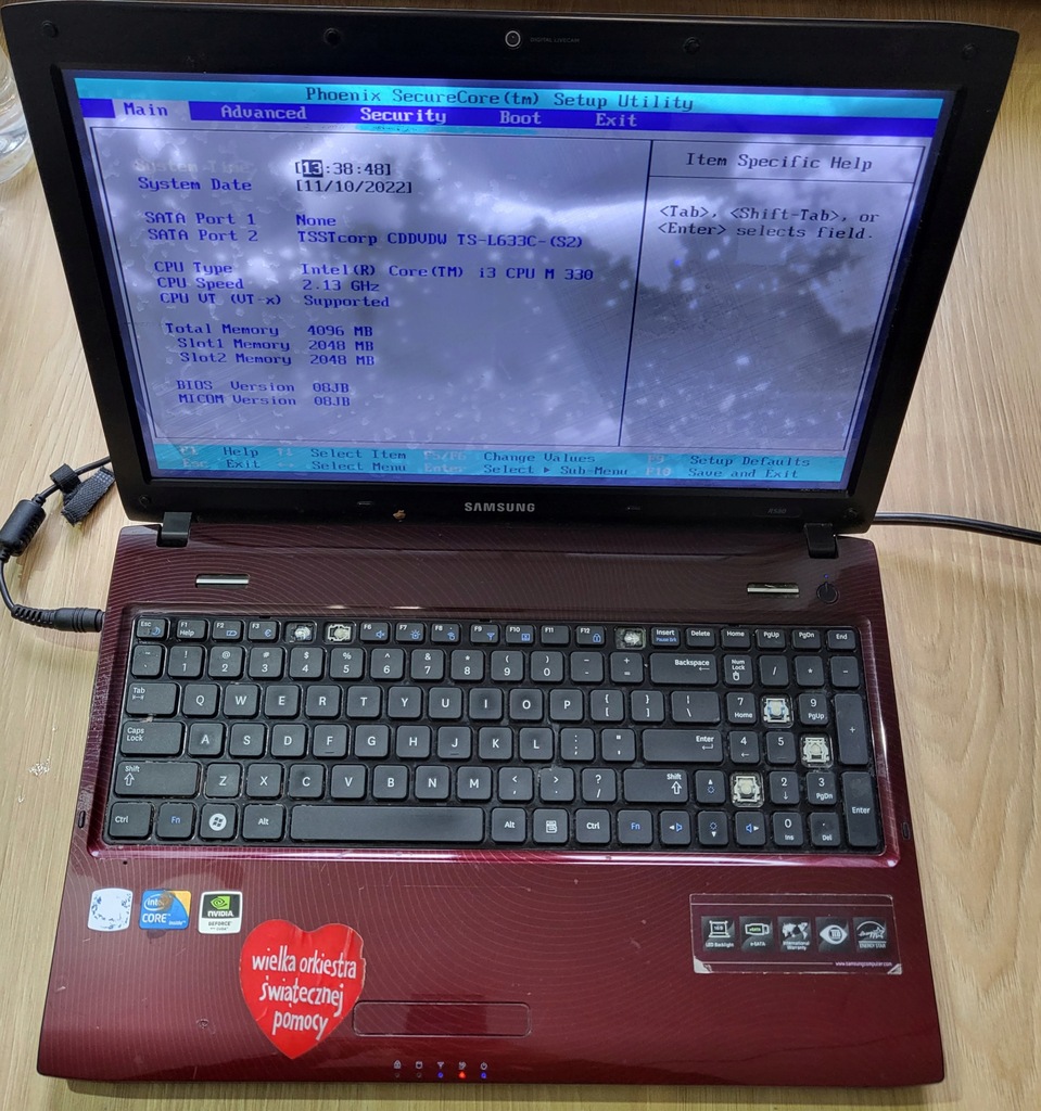 Laptop Samsung R580 15,6 Core i3 4 GB ML09 - 12854227977 - oficjalne ...