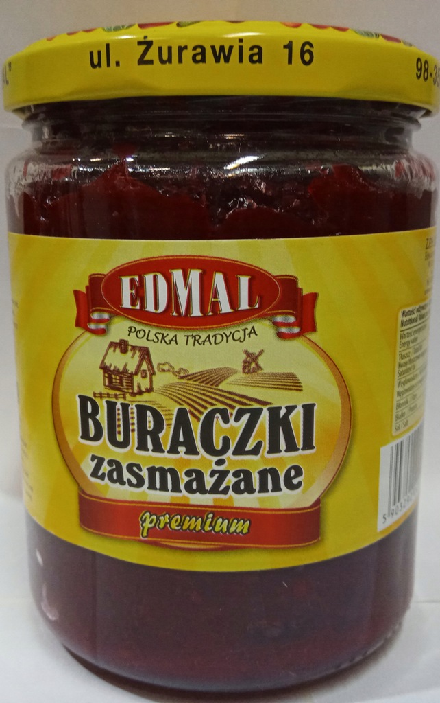 Buraczki zasmażane Edmal 480 g - 10722818867 - oficjalne archiwum Allegro