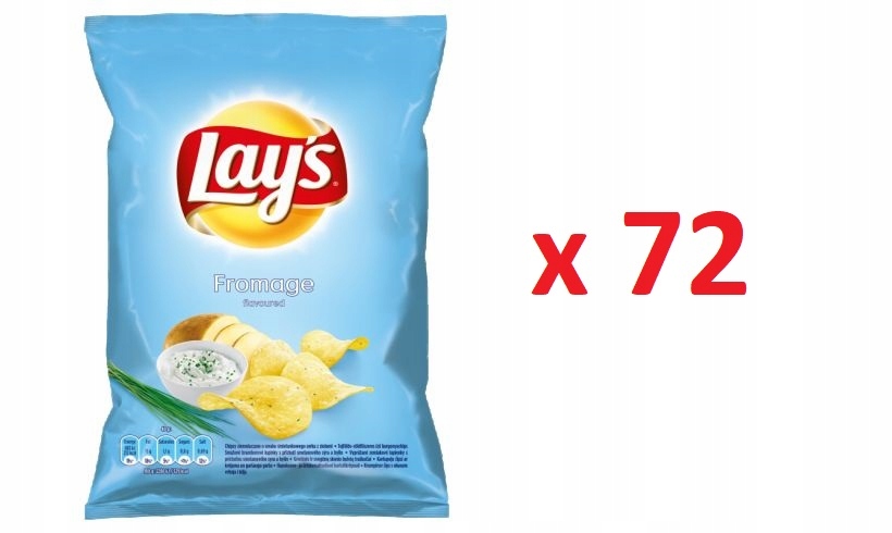 Lay's Fromage 40 g x 72 sztuki pakiet chipsy małe - 13121248014 - oficjalne archiwum Allegro