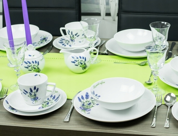 LUBIANA LAWENDA ZESTAW OBIADOWY I KAWOWY 95 EL - 10463234550 ...