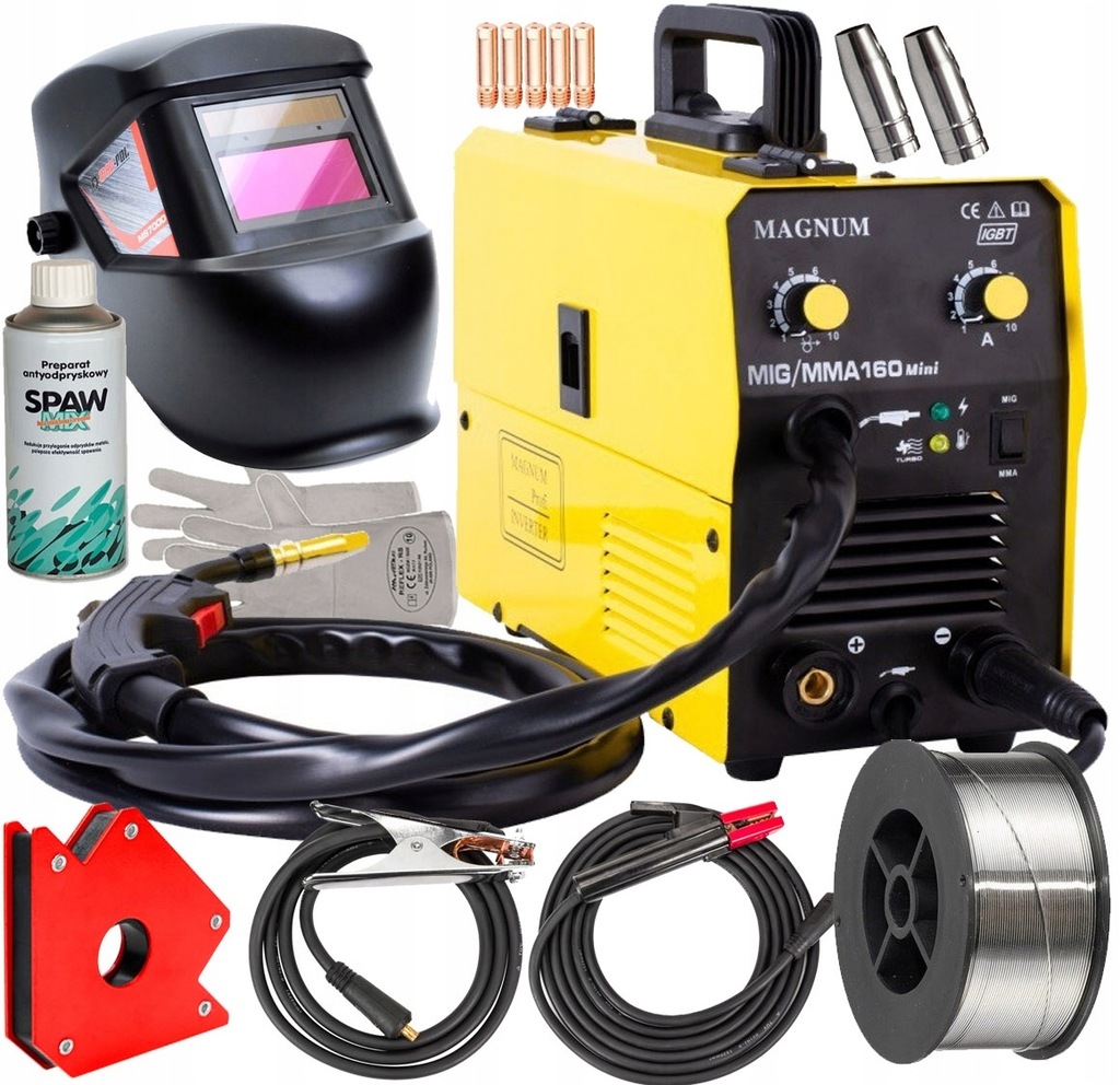 MIGOMAT Spawarka MAGNUM 160 MINI MIG BEZ GAZOWY - 11109993414 ...