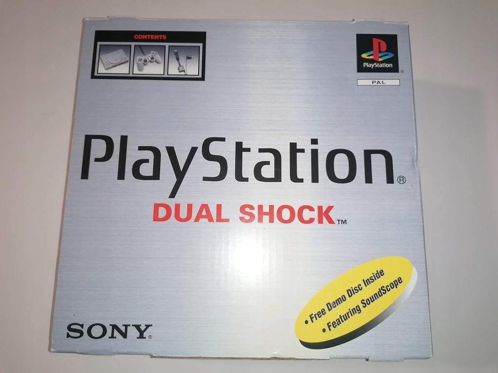 KONSOLA SONY PS1 SCPH-7502 BOX STAN KOLEKCJONERSKI - 11839405267 ...