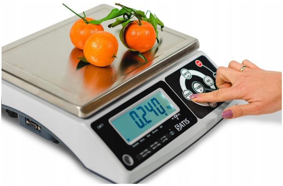 Waga Sklepowa z Legalizacją 6kg 3kg dokładność 2g 1g dwuzakresowa RS232 CE - 14534203808 ...