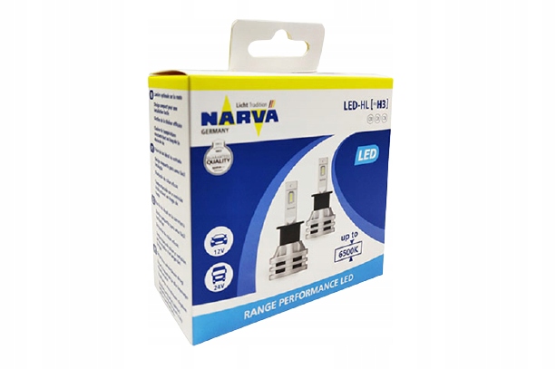 NARVA H3 LED PERFORMANCE 6500K 12/24V 19W - 12233108424 - oficjalne ...
