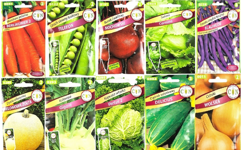 Zestaw MIX nasion WARZYWA AŻ 50 Opakowań - 12604757140 - oficjalne ...