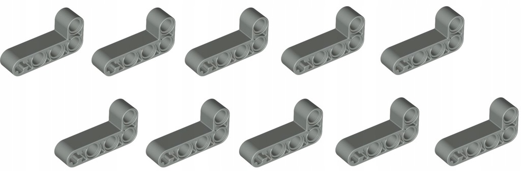 LEGO Technic Liftarm 2x4 jasny szary 32140 - 10szt - 7870845148 ...