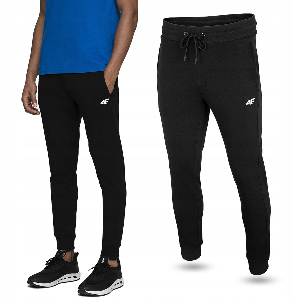 SPODNIE DRESOWE MĘSKIE 4F DRESY BAWEŁNIANE SPORTOWE NA CO DZIEŃ ...