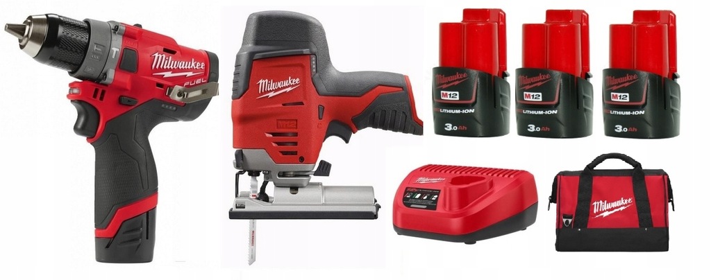 MILWAUKEE WKRĘTARKA Wyrzynarka M12 JS FPD 3.0Ah - 7330348034 ...