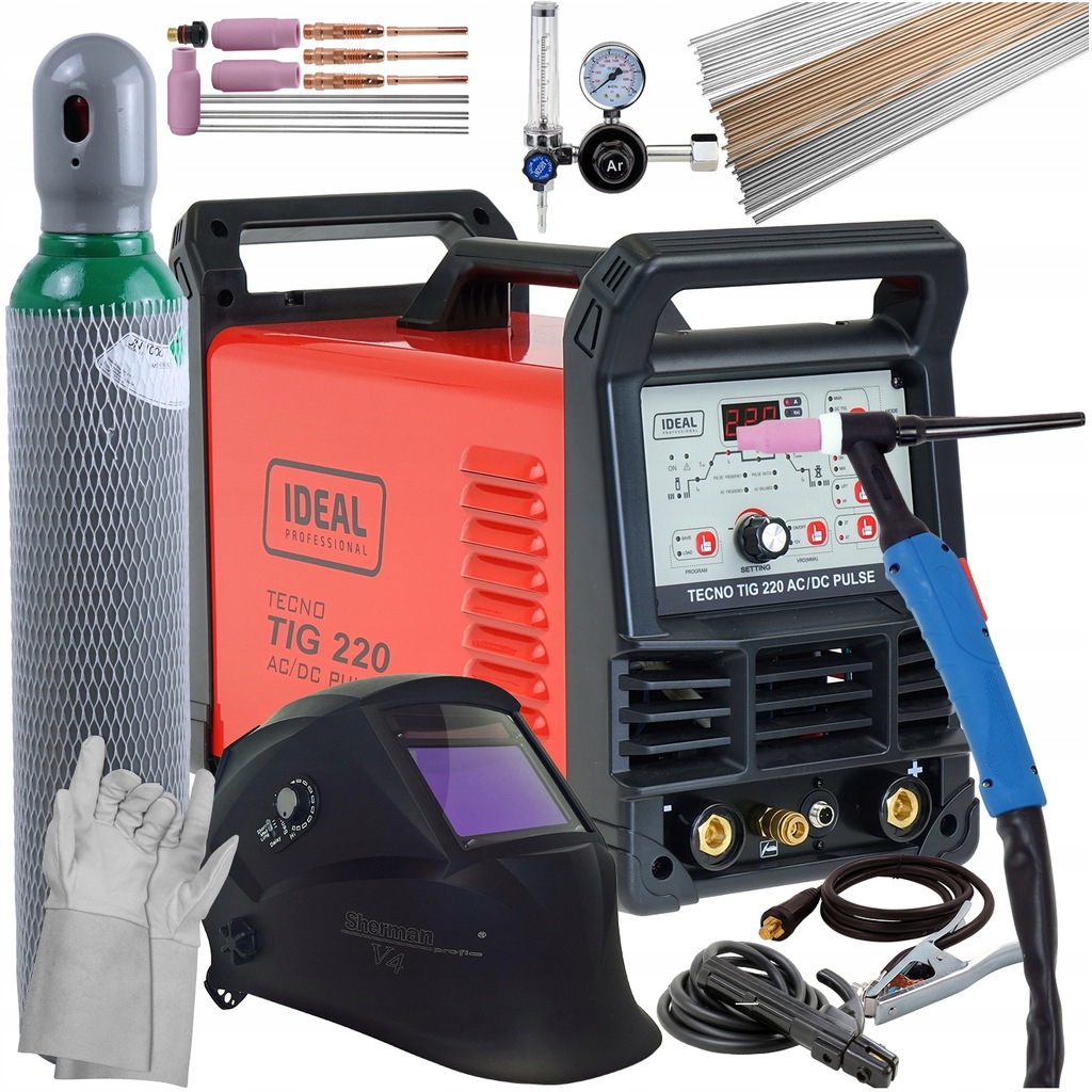 Spawarka TIG AC DC PULS IDEAL TECNOTIG 220 Zestaw - 12692337711 ...