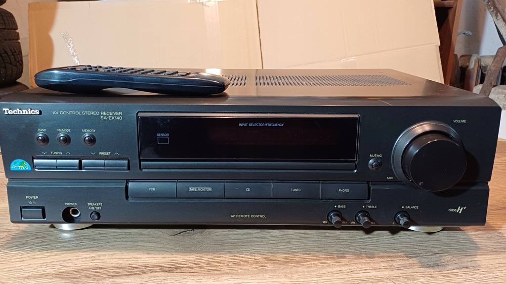 Amplituner Technics SA-EX140 z pilotem - 15211121430 - oficjalne archiwum Allegro