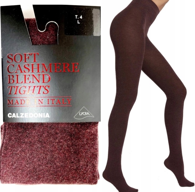 CALZEDONIA rajstopy CASHMERE miękkie ciepłe T.4 L - 11585879938 ...