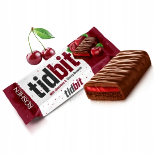 BATON TIDBIT CHERRY BROWNIE wiśniowy | ROSHEN 50g - 13133445271 ...