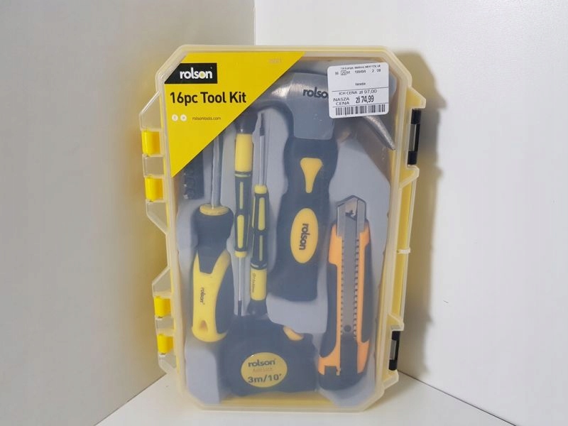 ZESTAW NARZĘDZI DOMOWYCH ROLSON 16PC TOOL KIT - 7912172621 - oficjalne ...