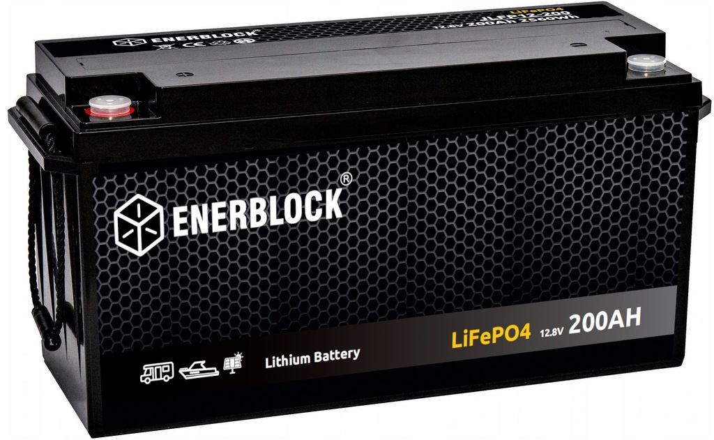 AKUMULATOR DO KAMPERA 12V 200AHW LiFePO4 LITOWYLFP - 12912638905 - oficjalne archiwum Allegro