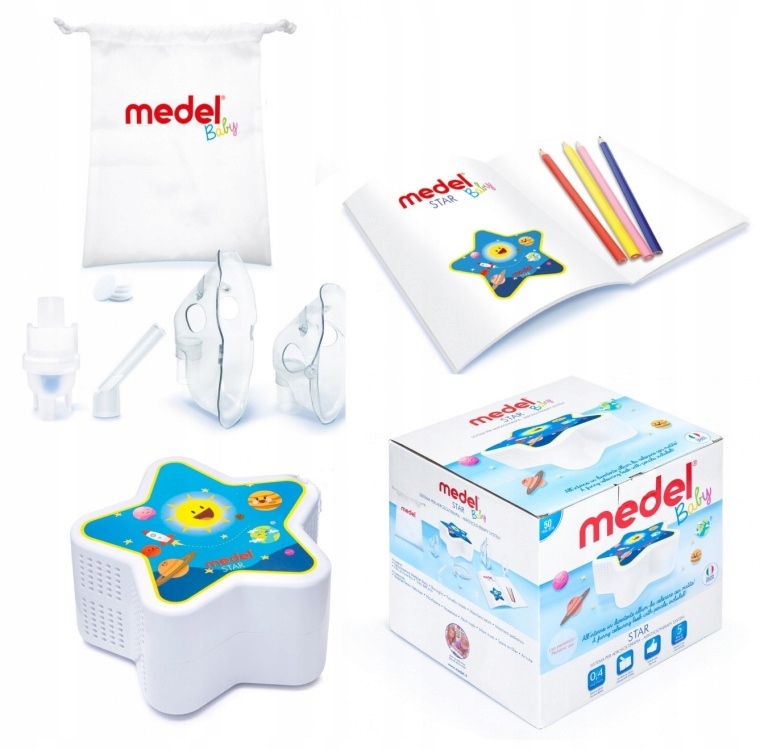 INHALATOR DLA DZIECI NEBULIZATOR MEDEL Baby Star - 8569980829 ...