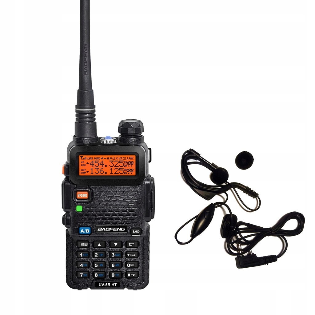 Baofeng UV-5R HT 5W Radiotelefon PMR NOWA WERSJA - 9392802319 ...