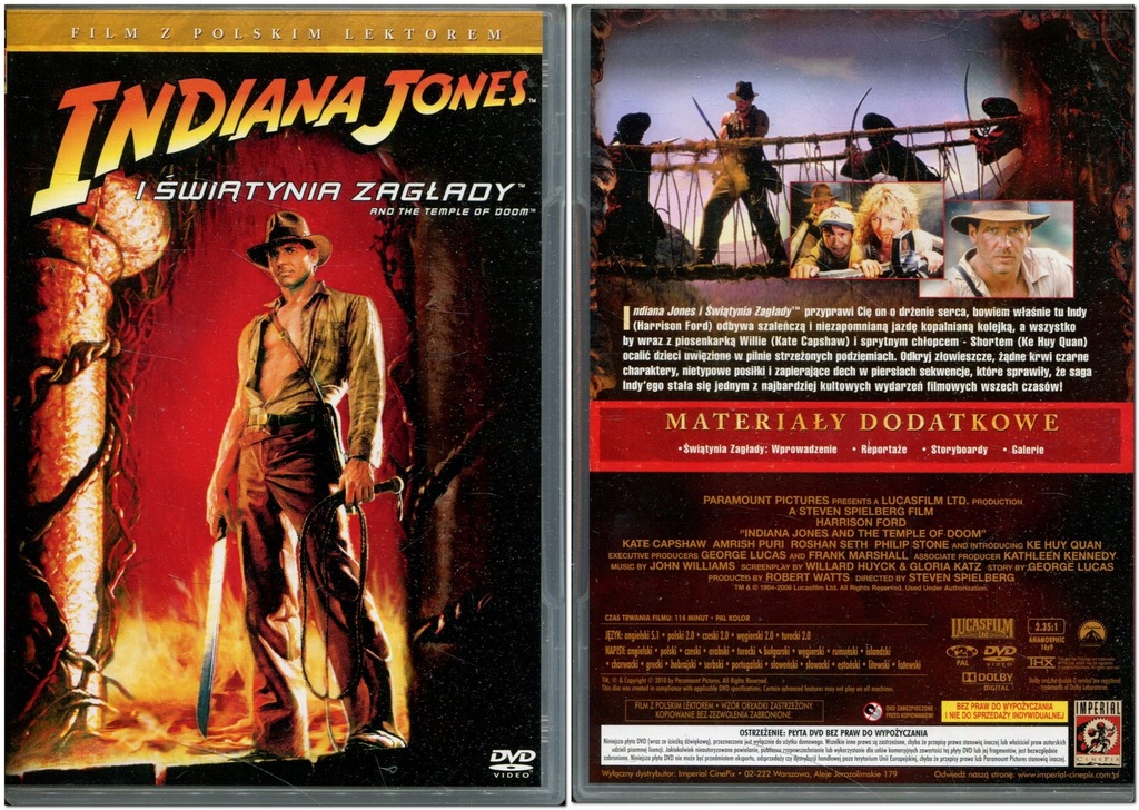 INDIANA JONES - KOLEKCJA - BOX 4 DVD - 12629243010 - oficjalne archiwum ...