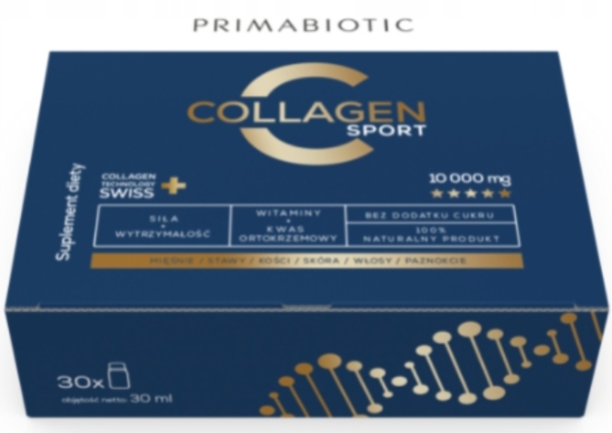 Suplement diety Primabiotic Collagen Kolagen do picia Sport 30 ml x 30 szt - 15084304541 ...