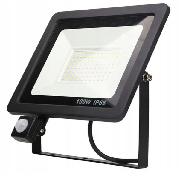 HALOGEN LED 100W NAŚWIETLACZ Z CZUJNIKIEM RUCHU - 11828151420 ...